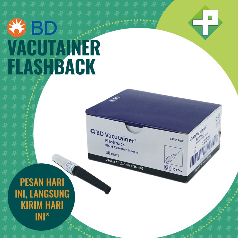 Jual BD Vacutainer Flashback 22GA x 1" box isi 50's | Shopee Indonesia