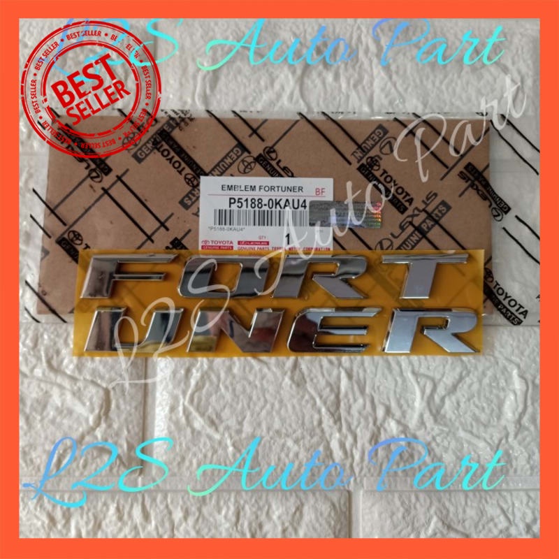 Jual EMBLEM TULISAN FORTUNER ORIGINAL | Shopee Indonesia