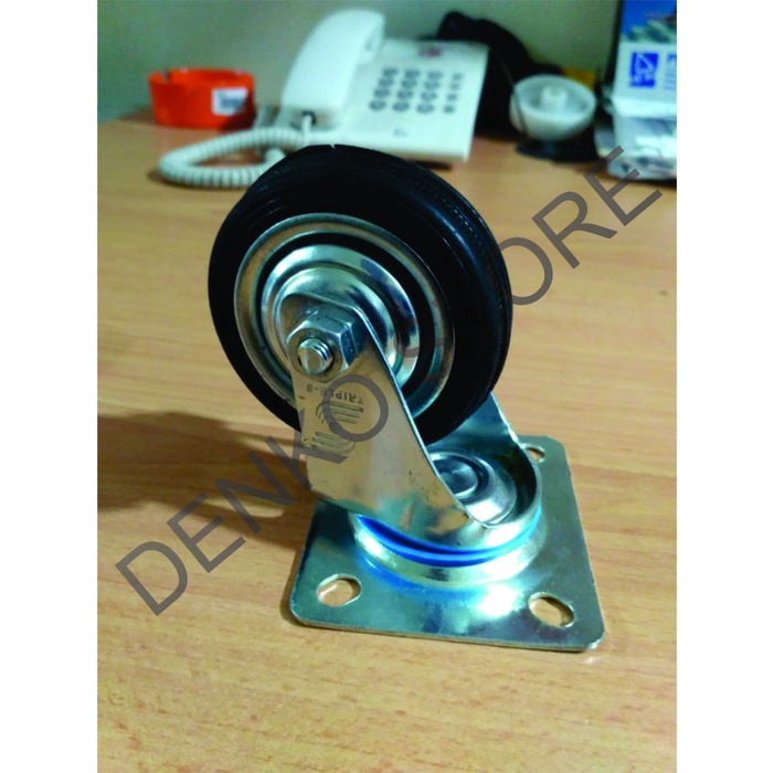 Jual Roda Hidup/ Caster Wheel Rubber 3" Triple S Kapasitas 50kg ...