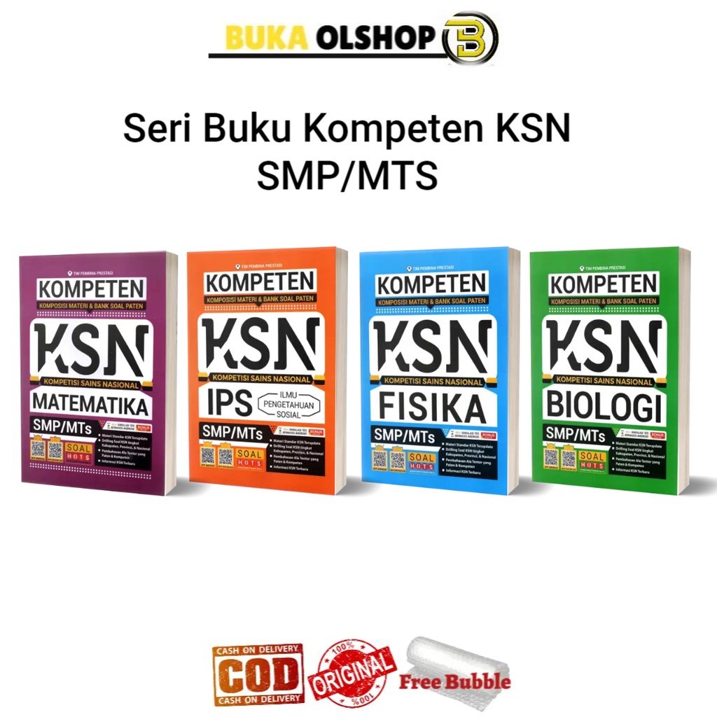 Jual Paten KSN Fisika Biologi Matematika IPS Buku KSN SMP Kompeten KSN SMP | Shopee Indonesia
