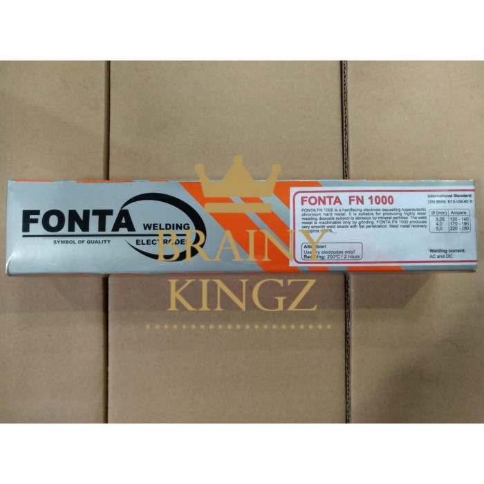 Jual Kawat Las Hardfacing FONTA FN 1000 uk 3.25mm | Shopee Indonesia
