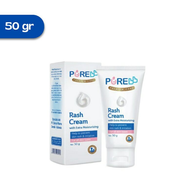 Jual Pure Rash Cream extra moisturizing/anti ruam popok 50gr | Shopee ...