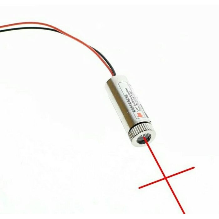 Jual Red Laser Line / Dot / Cross 650nm 5mW Head Glass Lens Focusable ...
