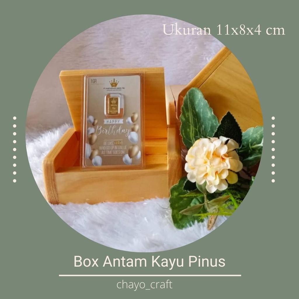 Jual Box Emas Antam Kayu Pinus | Shopee Indonesia