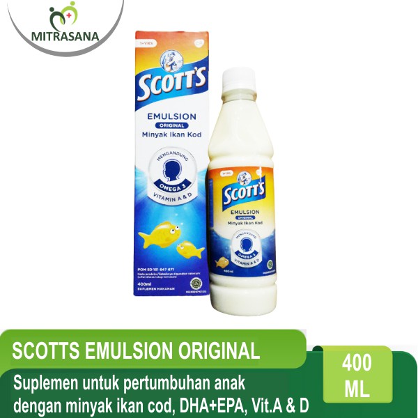 Jual Scotts Emulsion Original 400 ml | Shopee Indonesia