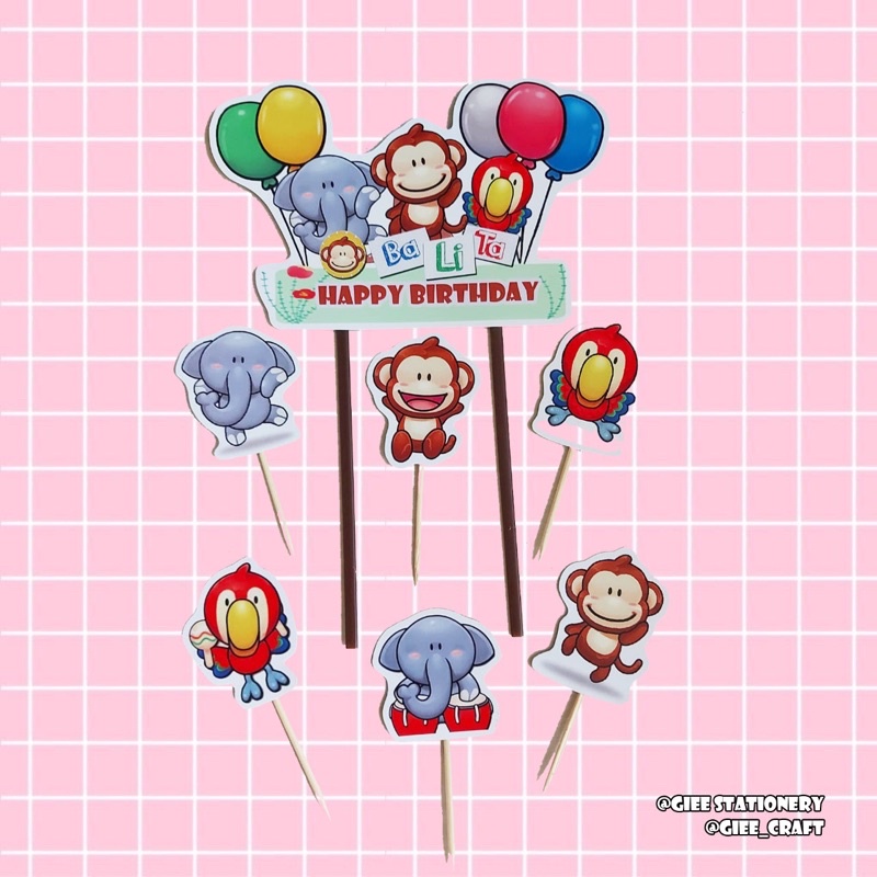 Jual Cake Topper BABA LILI TATA / Topper Kue BABA LILI TATA / Hiasan ...