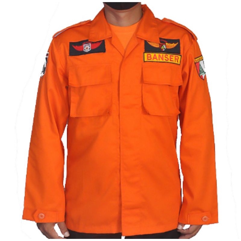 Jual Seragam Banser tanggap bencana, atasan atau kemeja saja.bahan ...