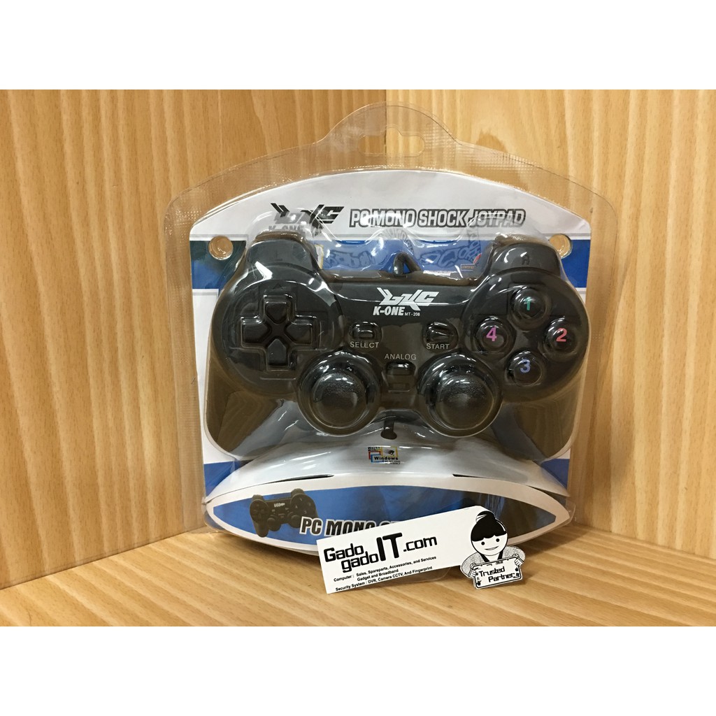 Jual K-ONE Stick Gamepad Single Mono Shock Joypad Controller USB ...