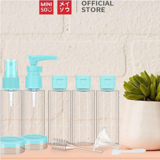 Jual MINISO Beauty Botol Kosong Refill Isi Ulang Bottle Travel Set Kit ...