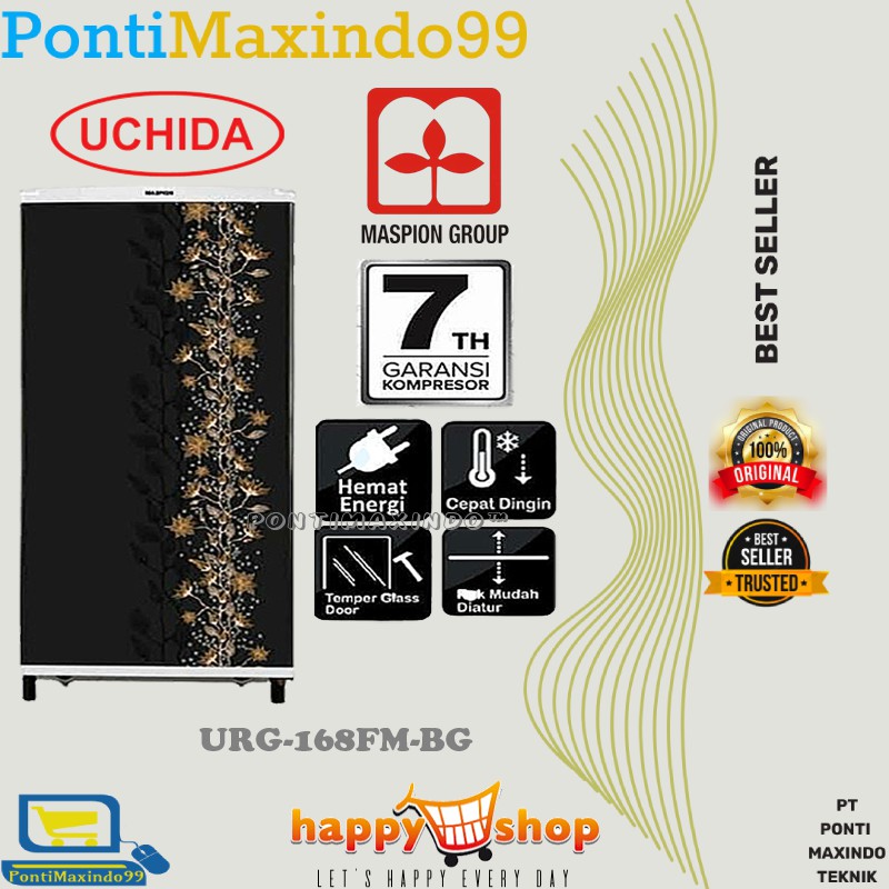 Jual KULKAS 1 PINTU UCHIDA MASPION URG-168FM-BG 168 Liter | Shopee Indonesia