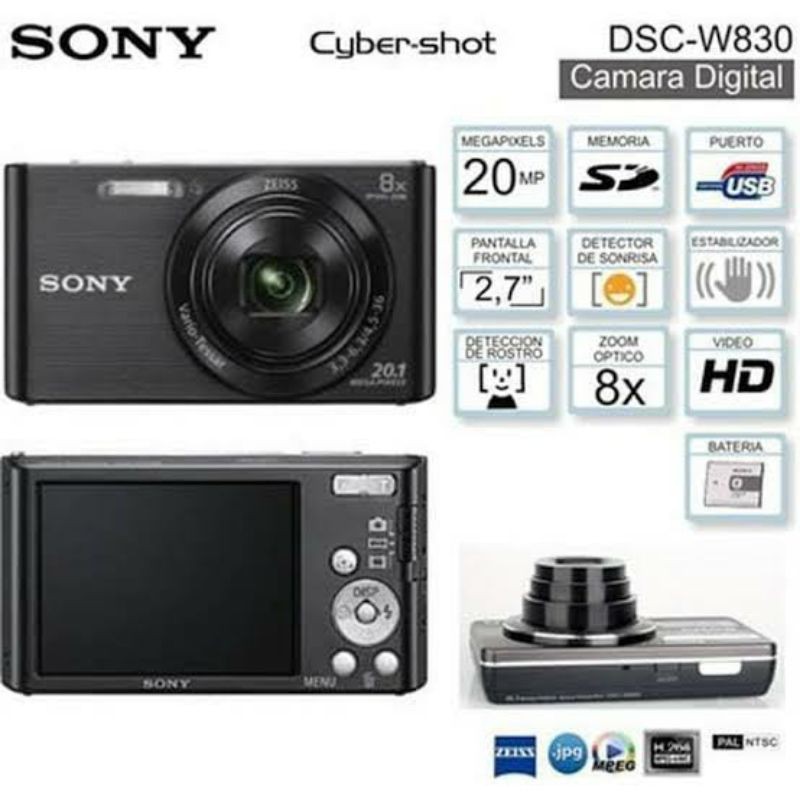 Jual SONY CyberShot DSC-W830 | Shopee Indonesia