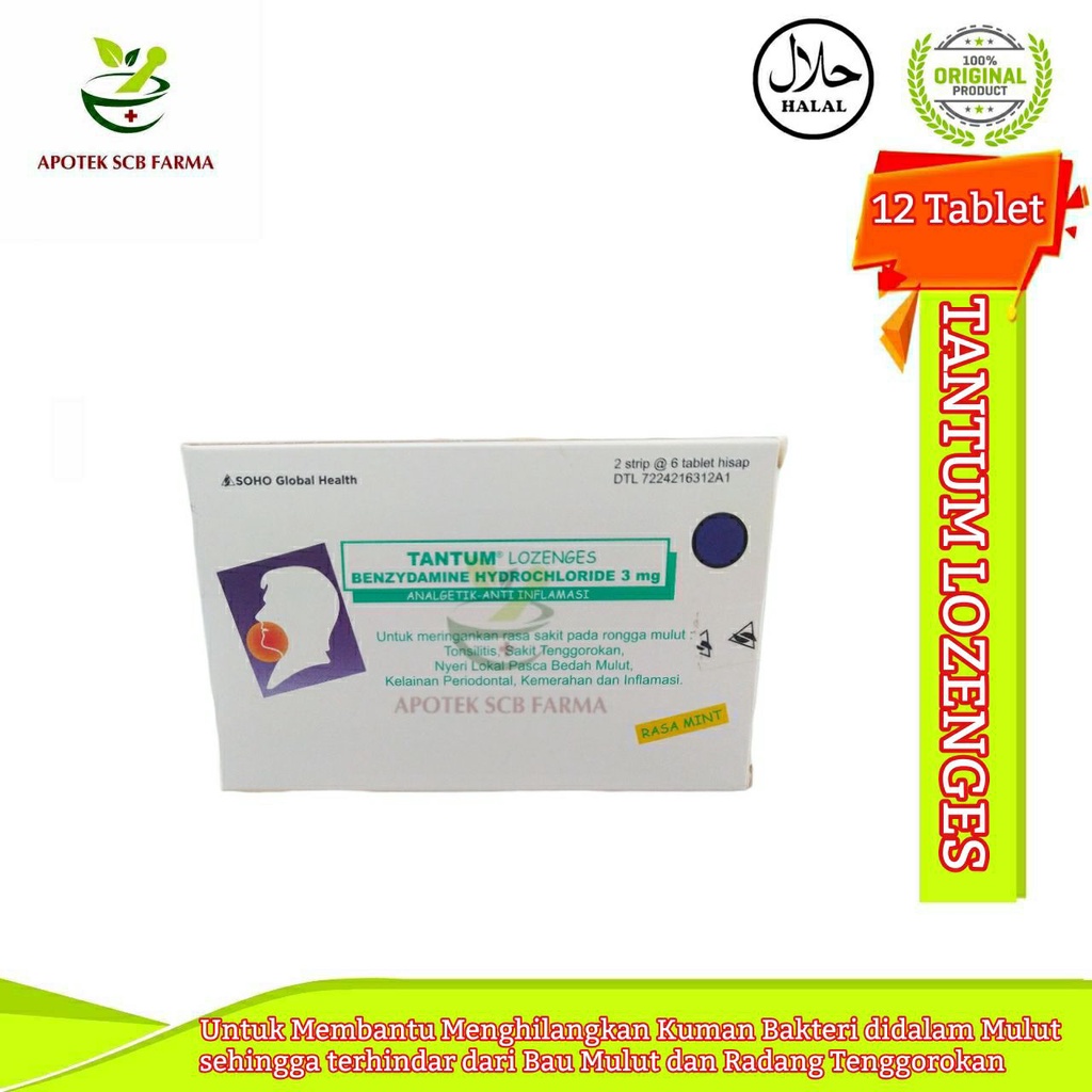 Jual Tantum Lozenges 12 Tablet | Shopee Indonesia
