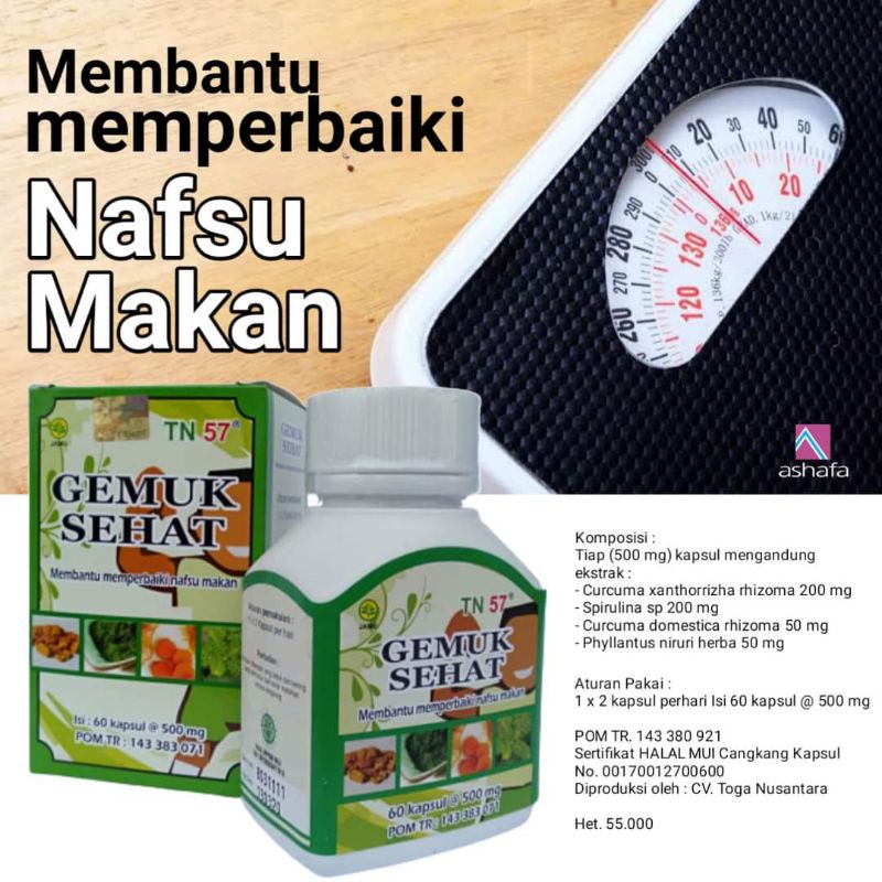 Jual Kapsul Gemuk Sehat Tn57 Toga Nusantara | Shopee Indonesia