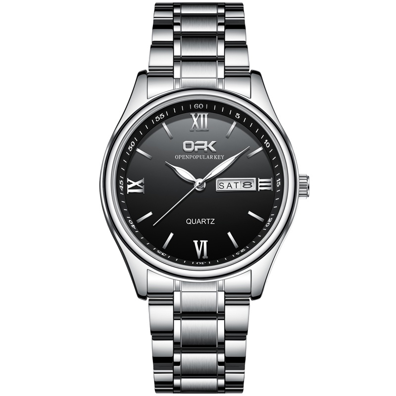 Jual OPK Jam Tangan Pria Anti Air Original Stainless Steel Tanggal ...