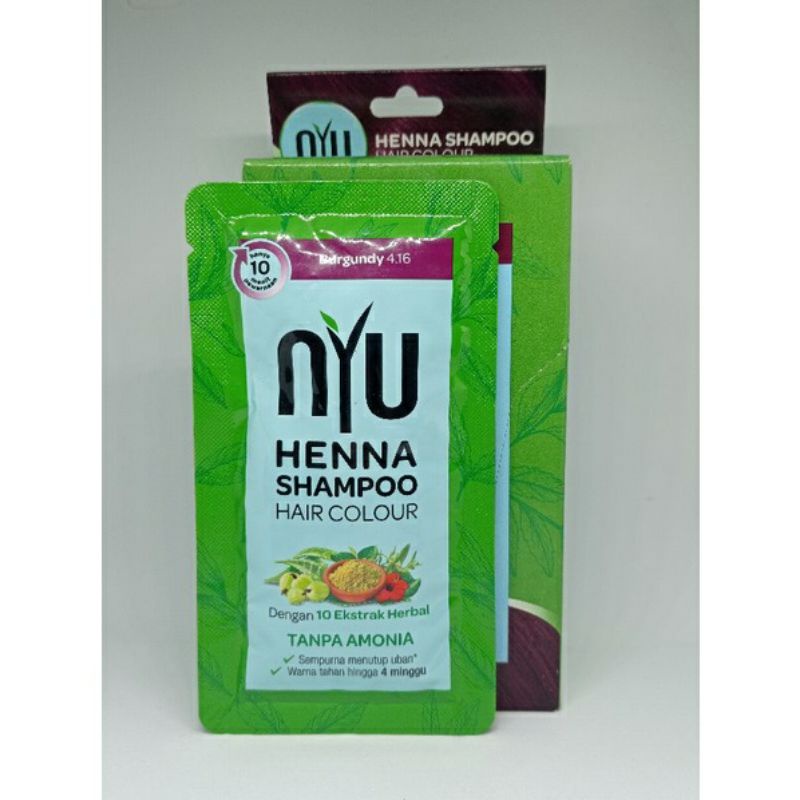 Jual NYU HENNA SHAMPOO 1 BOX ISI (4PCS) | Shopee Indonesia