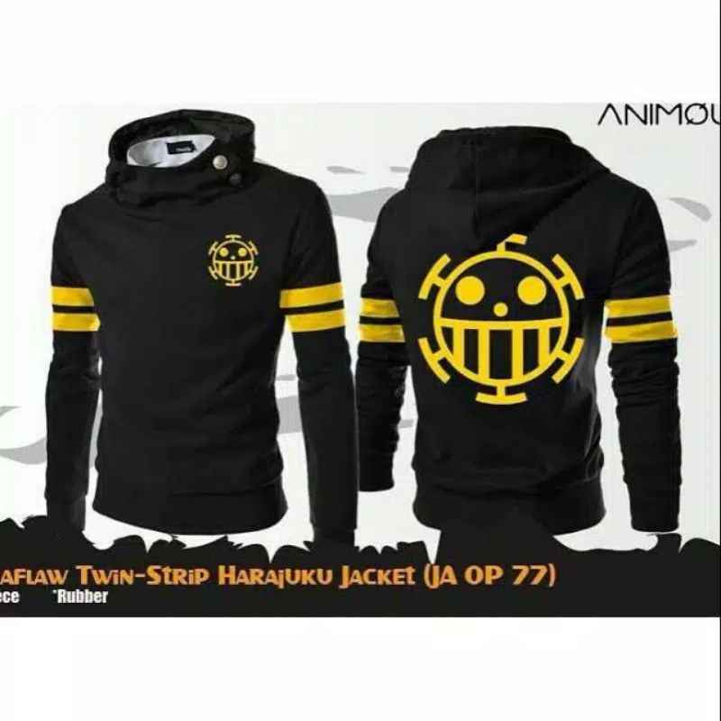Jual JAKET ONE PIECE TRAFALGAR LAW STRIP | Shopee Indonesia
