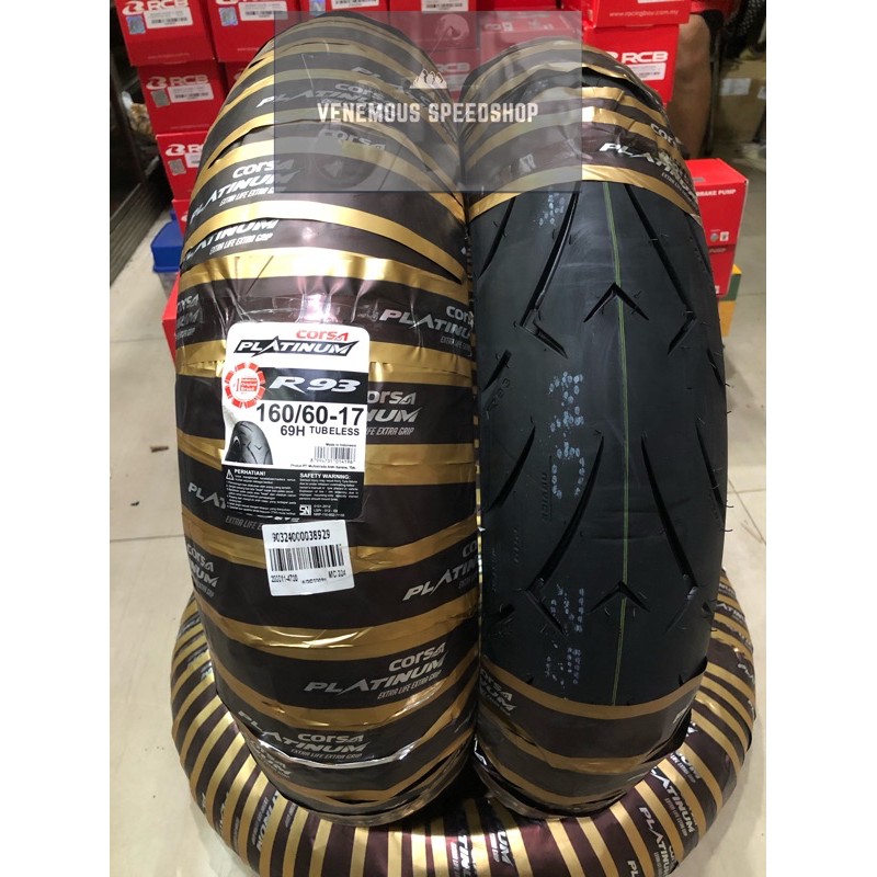 Jual Ban Corsa platinum R93 160/60-17 (Tubeless) (Softcompound ...