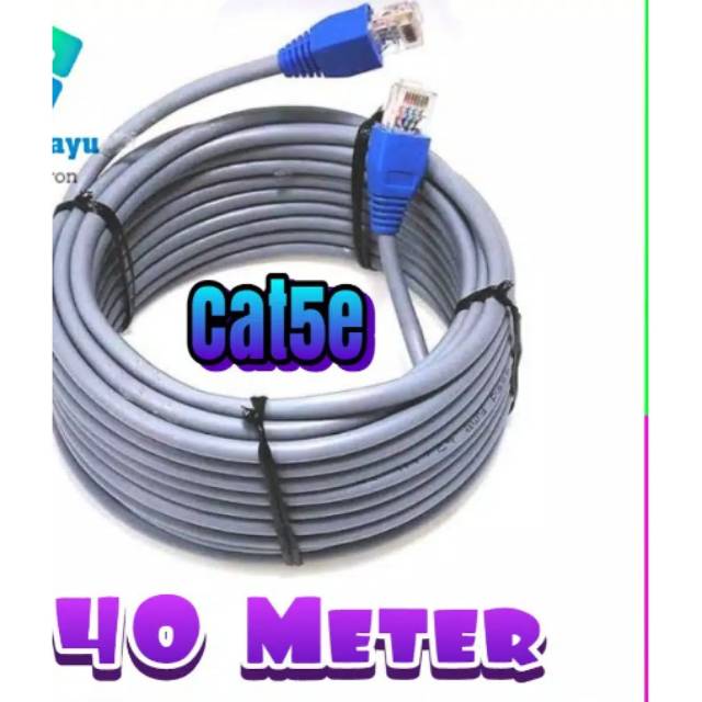 Jual Kabel LAN untuk sambung wifi internet 40 meter | Shopee Indonesia