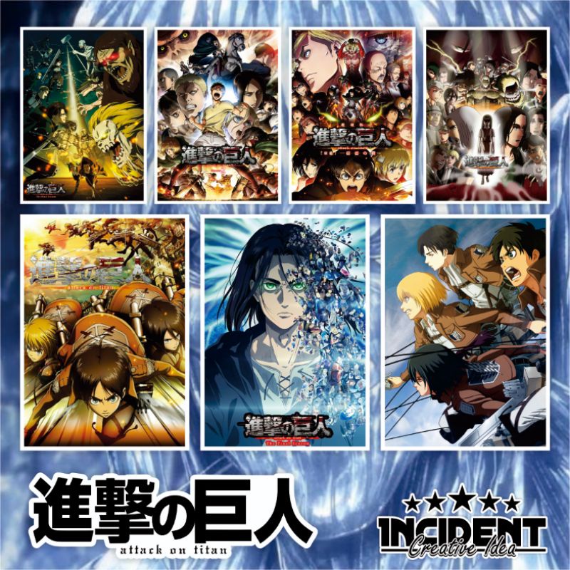 Jual Poster ATTACK ON TITAN - Ukuran A4+ | Shopee Indonesia