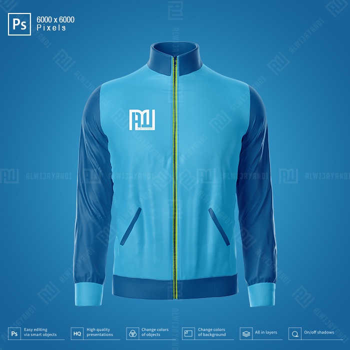Jual MOCKUP JAKET WINDBREAKER - RESOLUSI 6000x6000 Pixels (FRONT ...