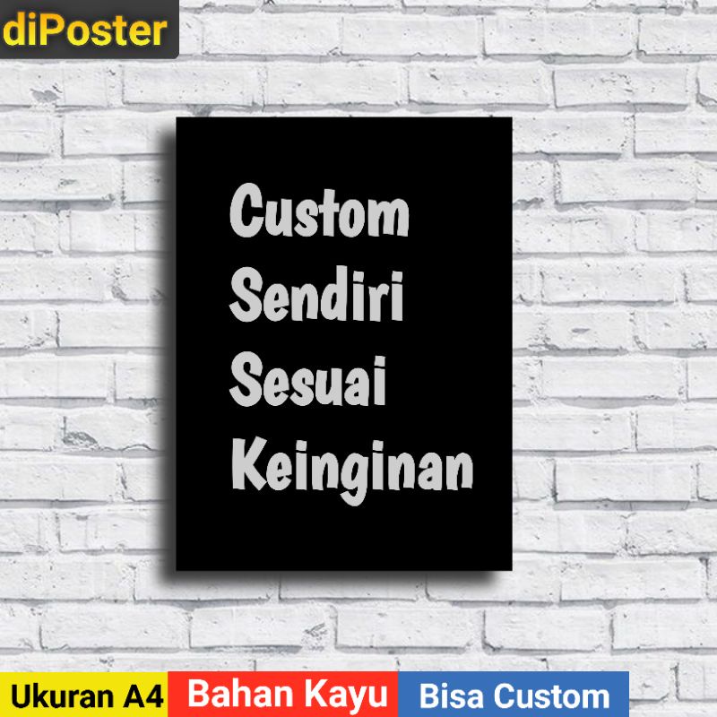 Jual Poster Frame Kayu Aesthetic A4 Dekorasi Ruangan | Shopee Indonesia
