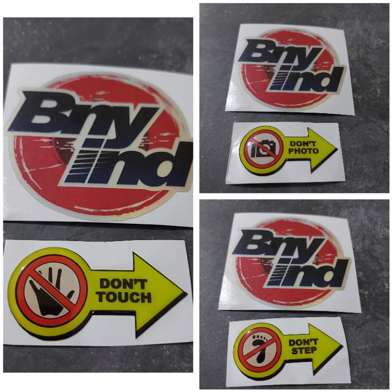 Jual STICKER EMBLEM DONT TOUCH DONT PHOTO DONT STEP TIMBUL | Shopee ...