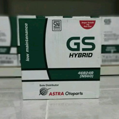 Jual Aki / Accu Mobil Toyota Avanza, Toyota Rush NS60 / 46B24R GS Astra Hybrid Aki Basah ...
