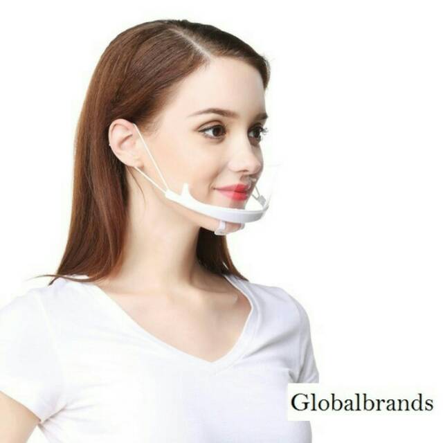 Jual Masker mulut plastik transparan bening pure mask | Shopee Indonesia