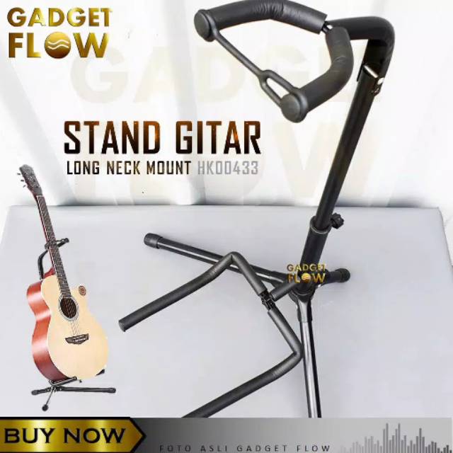 Jual Stand Gitar Mount Holder Hanger Guitar Long Neck - HK00433 ...