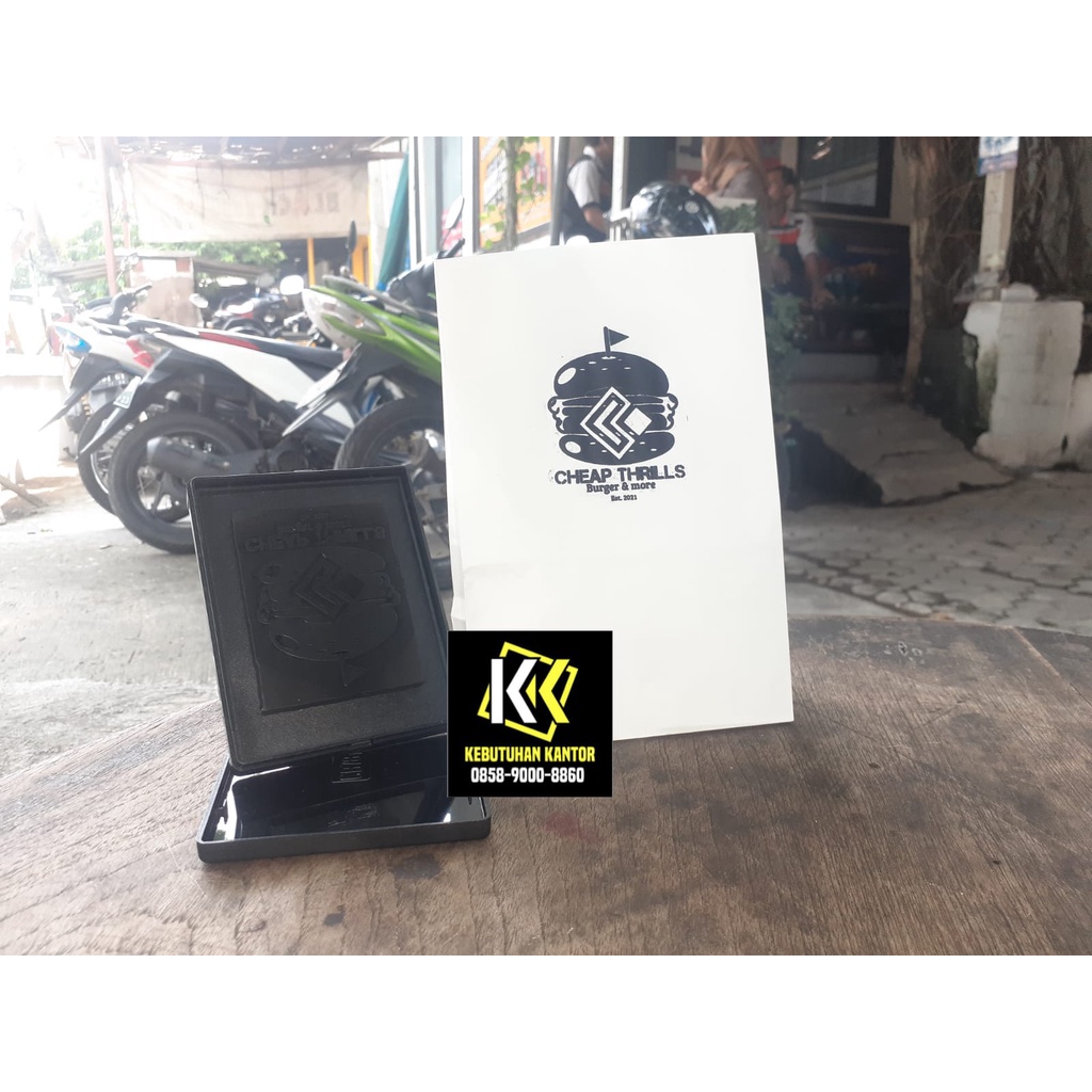 Jual Jual stempel kertas makanan stempel kertas bungkus burger | Shopee ...
