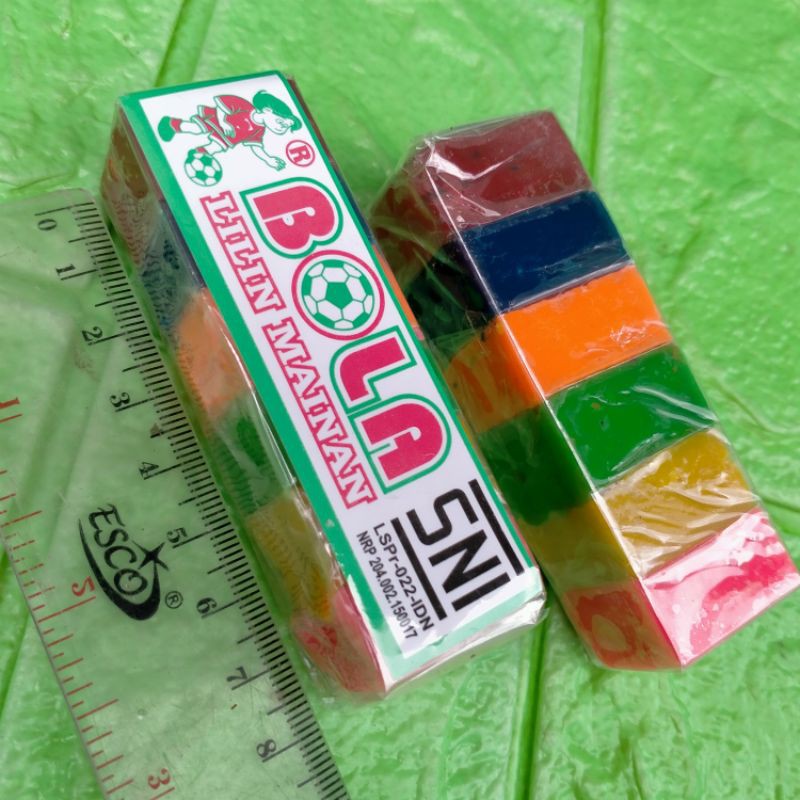 Jual 1 PACK 6 Warna Plesticin Lilin Mainan Plestisin Cap Bola SNI ...