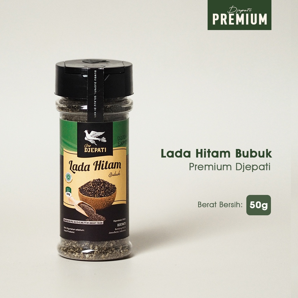 Jual Cap Djepati Lada Hitam Bubuk Botol Premium 50 Gr | Shopee Indonesia