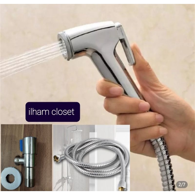 Jual PAKET JET SHOWER CLOSET KRAN TOILET KAMAR MANDI WC KLOSET SHOWER ...