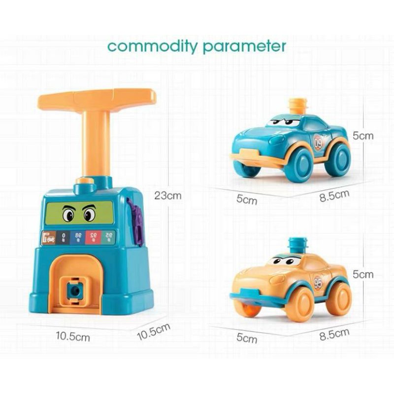 Jual AIR POWERED BALLOON CAR GAS STATION / Mainan Mobil tenaga angin ...