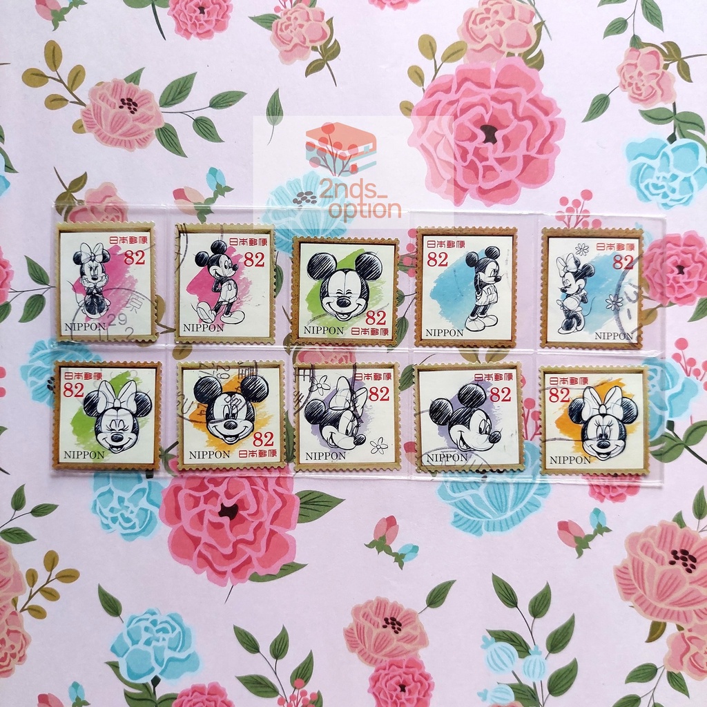 Jual Perangko/Stamps Jepang - Edisi Mickey & Minnie Mouse | Shopee ...