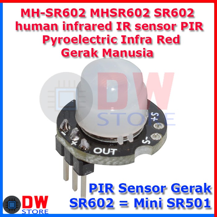 Jual Mini SR602 SR 602 human IR infrared Sensor Motion PIR Gerak ...