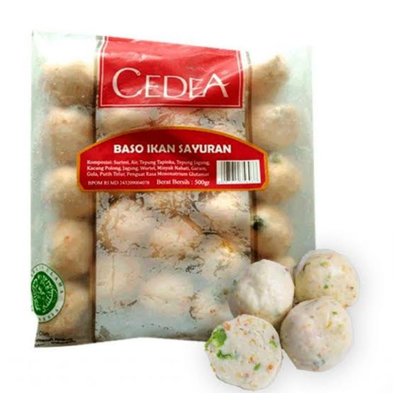 Jual Cedea Baso / Bakso Ikan Sayuran | Berat Bersih 500gr | Shopee ...