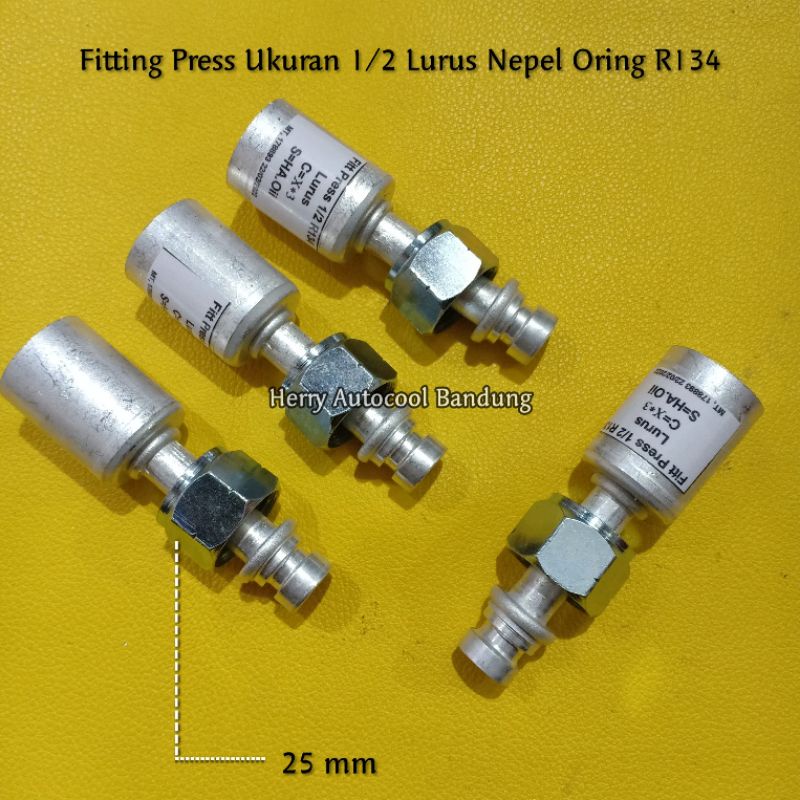 Jual Fitting Press Ukuran 1/2 Lurus Nepel Oring R134 | Shopee Indonesia