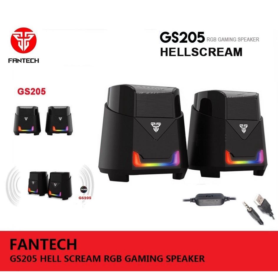 Jual Fantech GS205 Hellscream Gaming Speaker RGB | Shopee Indonesia