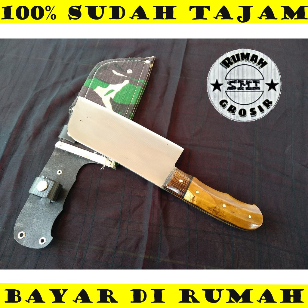 Jual GOLOK khas cibatu Sarung Loreng GOLOK Cacah Chopper Daging Tulang ...