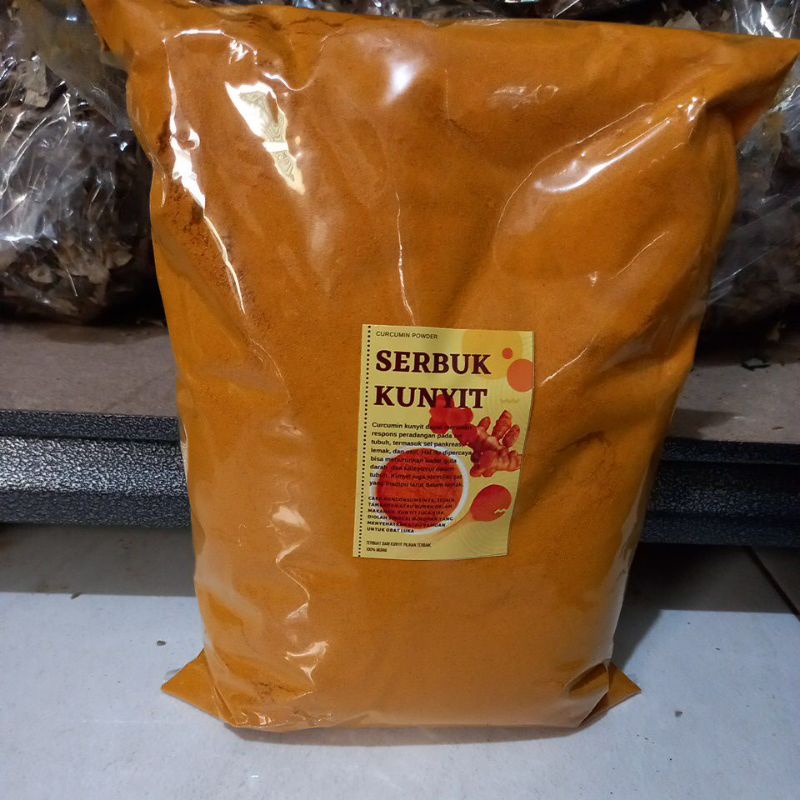 Jual 1/2kg Kunyit/Kunir kuning bubuk asli | Shopee Indonesia