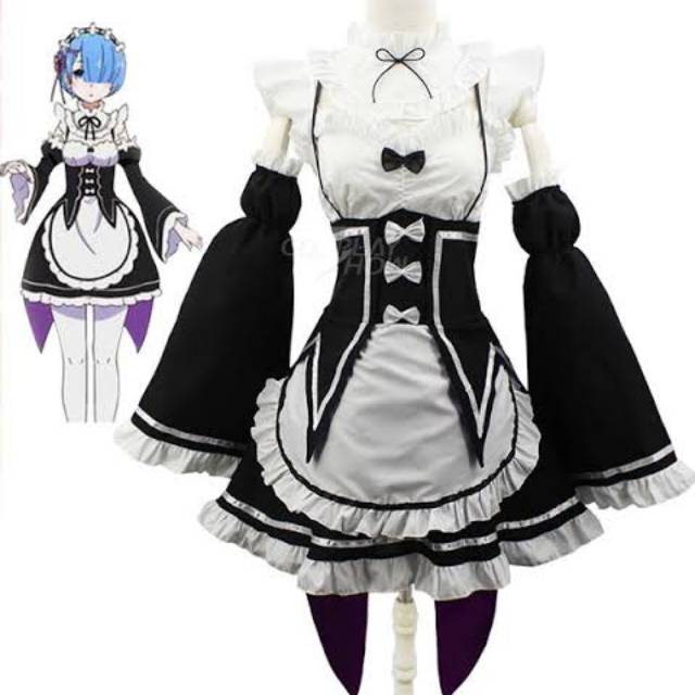 Jual REM RAM costume cosplay maid anime re zero [ maker costume ...