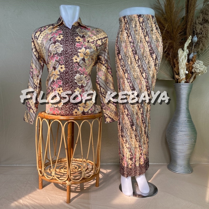 Jual ROK PLISKET BATIK COUPLE / BAJU BATIK COUPLE / BATIK SET / SETELAN ...