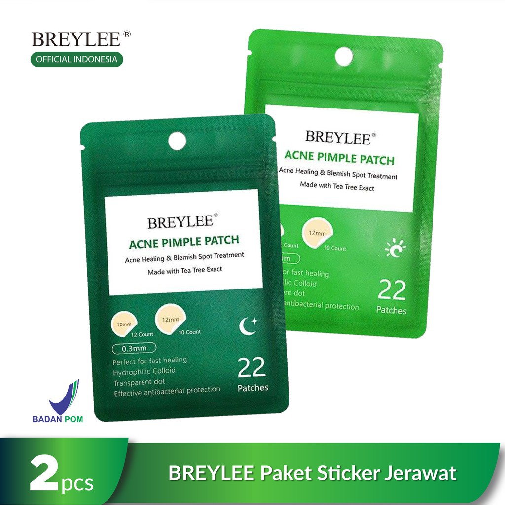 Jual BREYLEE Acne Pimple Patch Acne Healing / sticker jerawat isi 22 ...
