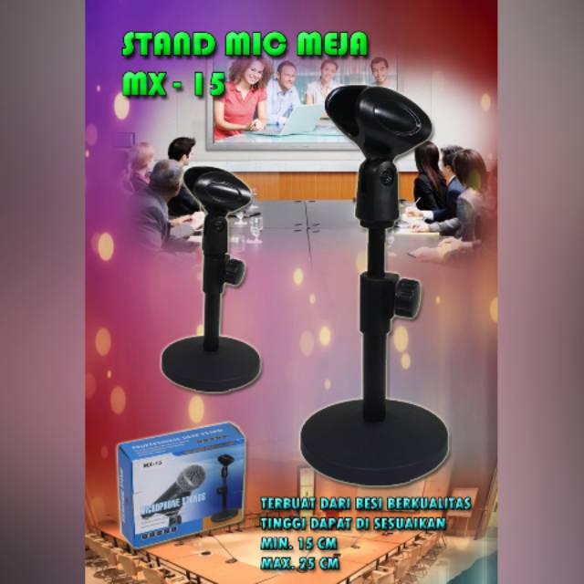 Jual Stand microphone meja mx15 MX 15 tiang mic meja pendek | Shopee ...