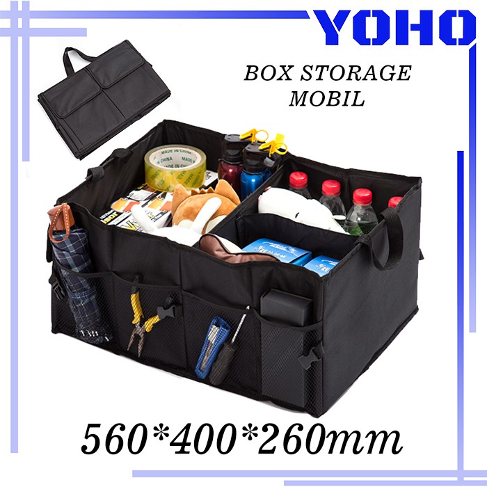 Jual Mobil Kotak Organizer Penyimpanan Bagasi Belakang Car Organizer ...