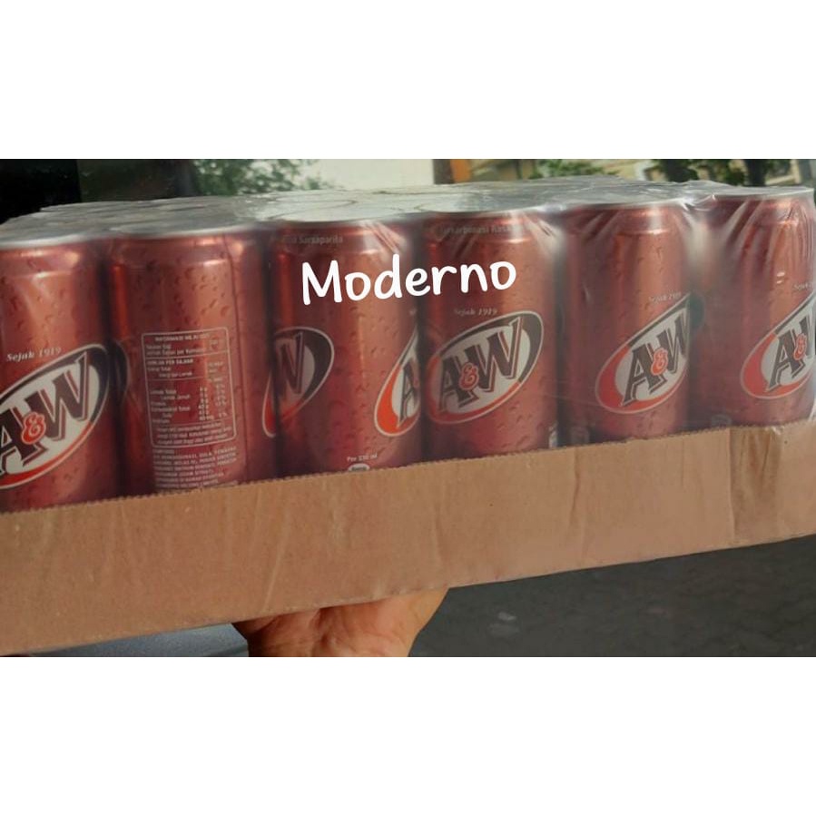 Jual A&W Sarsaparila 250 ml / Minuman soda AW 250ml | Shopee Indonesia