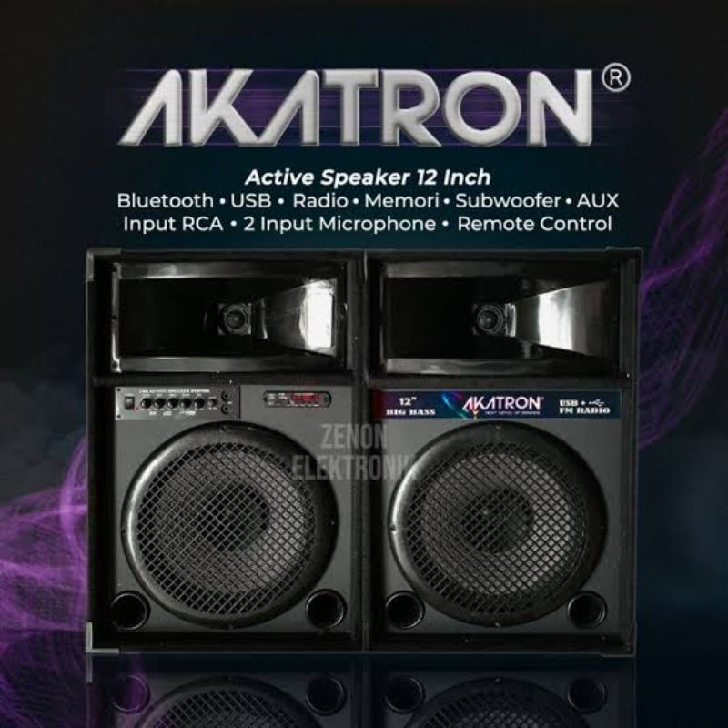 Jual ACTIVE SPEAKER SPIKER AKATRON 1295 BT 1295BT 12 INCH " IN 12 ...