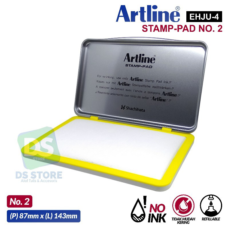Jual Bak Stempel Besar No. 2 / Stamp Pad EHJU 4 ARTLINE | Shopee Indonesia