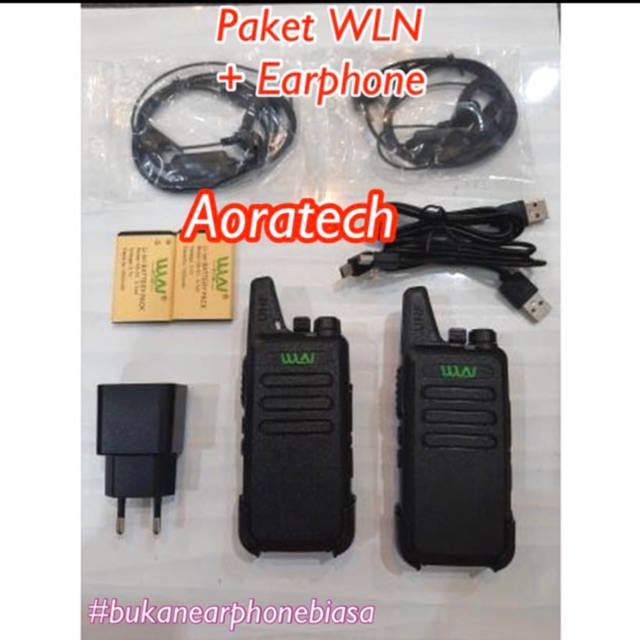 Jual Walkie Talkie WLN HT KDC1 Radio KD C1 (isi 2pcs) Hitam 888s ...